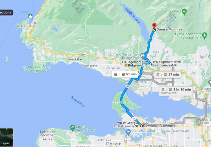 How to Get to Grouse Mountain by Bus from Downtown & More - Vancouver ...